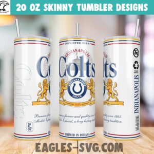 Indianapolis Colts Budweiser Tumbler Wrap PNG